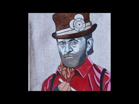 Steampunk Portrait Painting of Ulysses S Grant in Acrylics