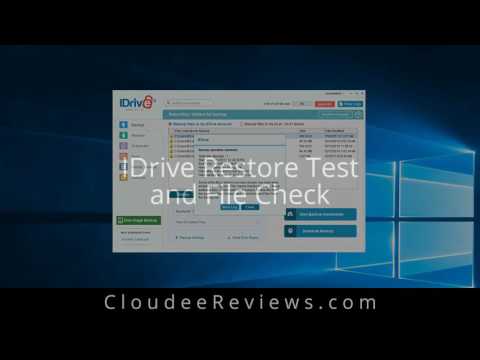 IDrive Backup and Restore Test