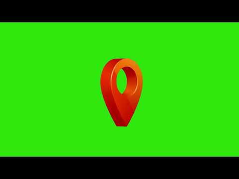 3D Location Pin rotating icon green screen background video by @pixxeledge | Royalty Free