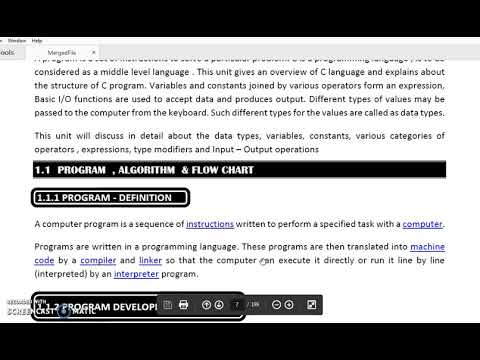 PROGRAM DEFINITION