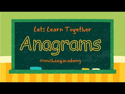 What is an Anagrams? Definition with Examples - English Grammar - Learning Games - Word play