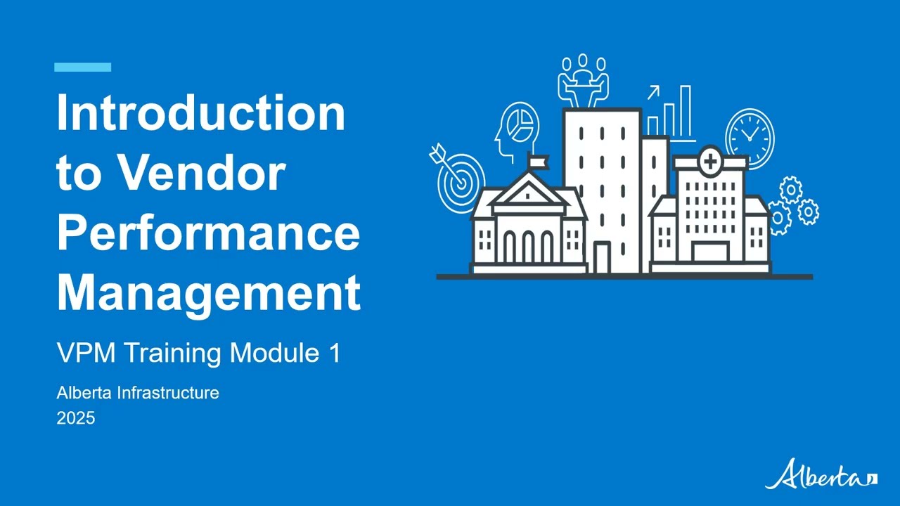 VPM Training Module 1 – Introduction to Vendor Performance Management