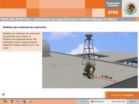 NOM-009-STPS-2011, Condiciones de seguridad para realizar trabajos en altura
