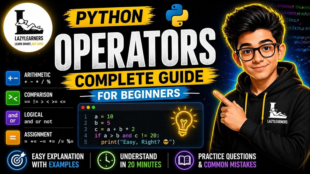 “Python Operators Explained (Complete Beginner Guide)”