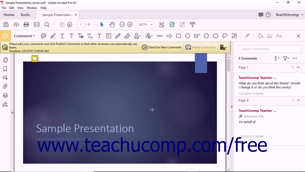 Acrobat Pro DC Using Tracker to Manage PDF Reviews - Adobe Acrobat Pro DC Training Tutorial Course