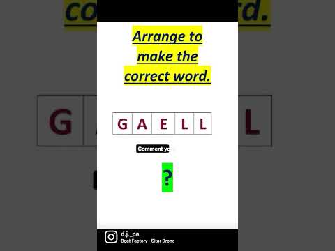 Arrange words #English #brain storm