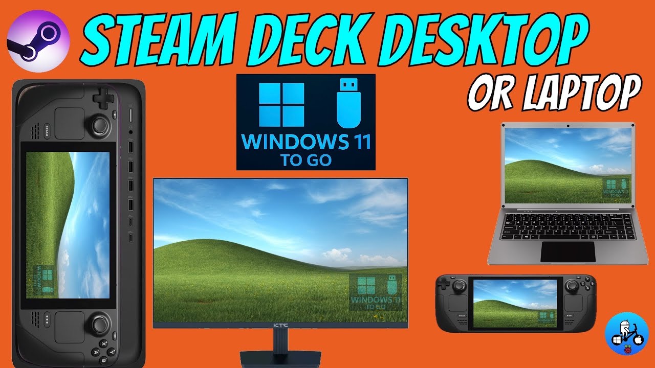 Steam Deck as a Laptop or Desktop PC. with Windows To Go