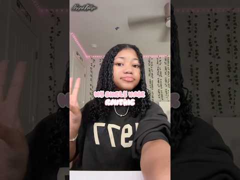 my curly hair routine!!