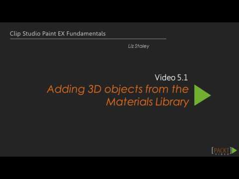 Learn Clip Studio Paint EX Fundamentals Adding 3D Objects from the Materials Library | packtpub ...
