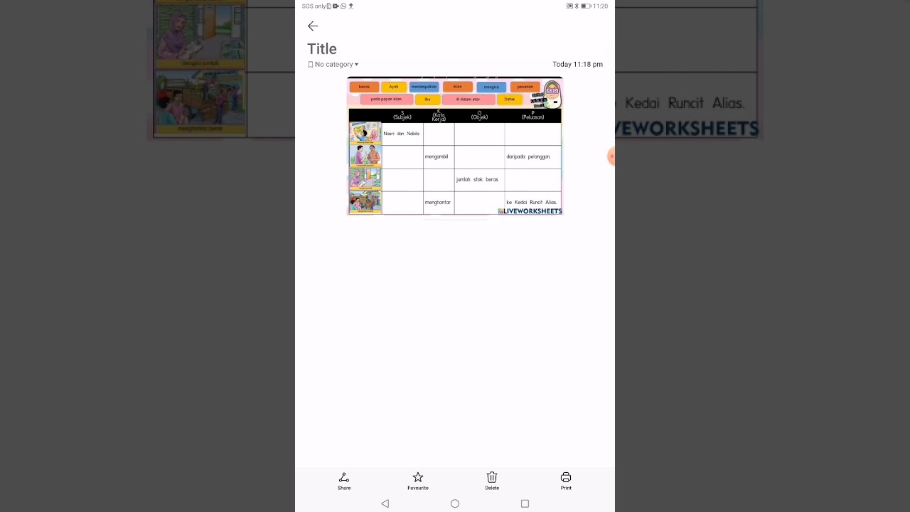 Tutorial 1 Latihan Bina Ayat