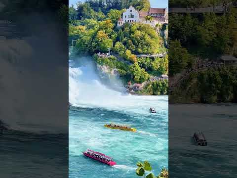 Places You Didn't Know Existed?๐Rheinfall, Switzerland ๐จ๐ญ#swissalps #rheinfall #switzerland