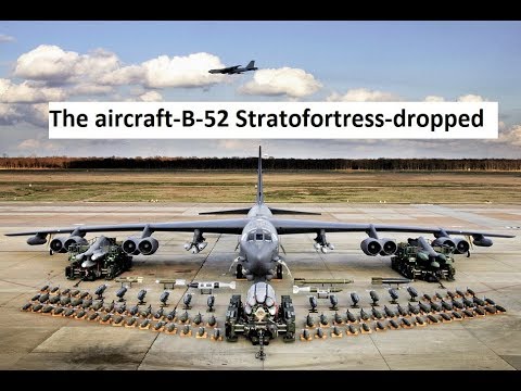Moments of aircraft-B-52 Stratofortress-dropped bombs