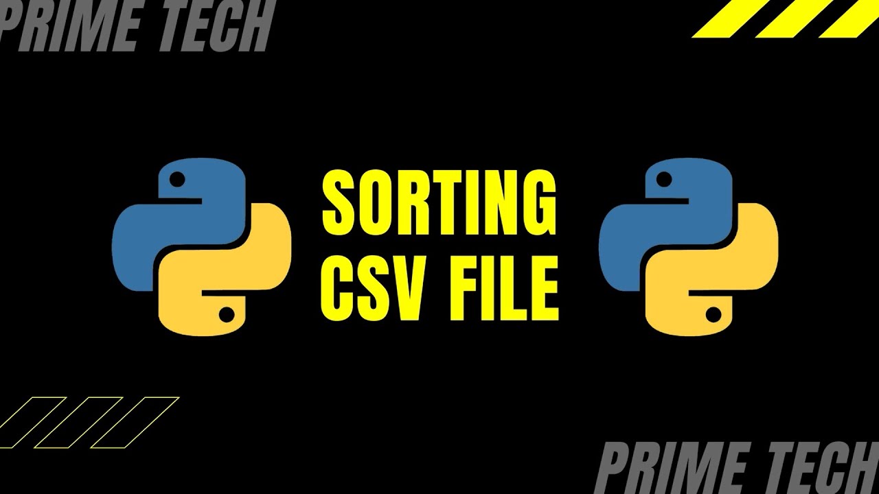 Sorting csv files using python