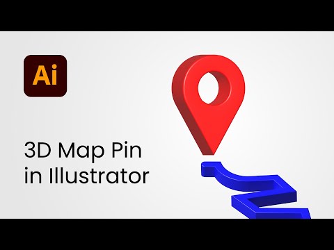 Create a 3D Map Pin in Adobe Illustrator