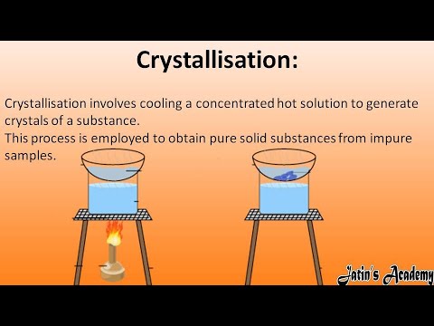 What is Crystallization in order to pure a substance Advantages of Crystallisation over Evaporation