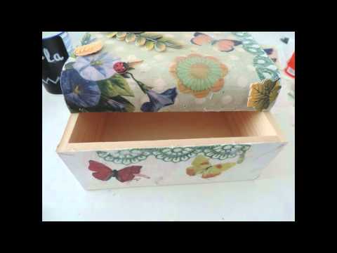 Video Tutorial Caja Con Decoupage Manualidades