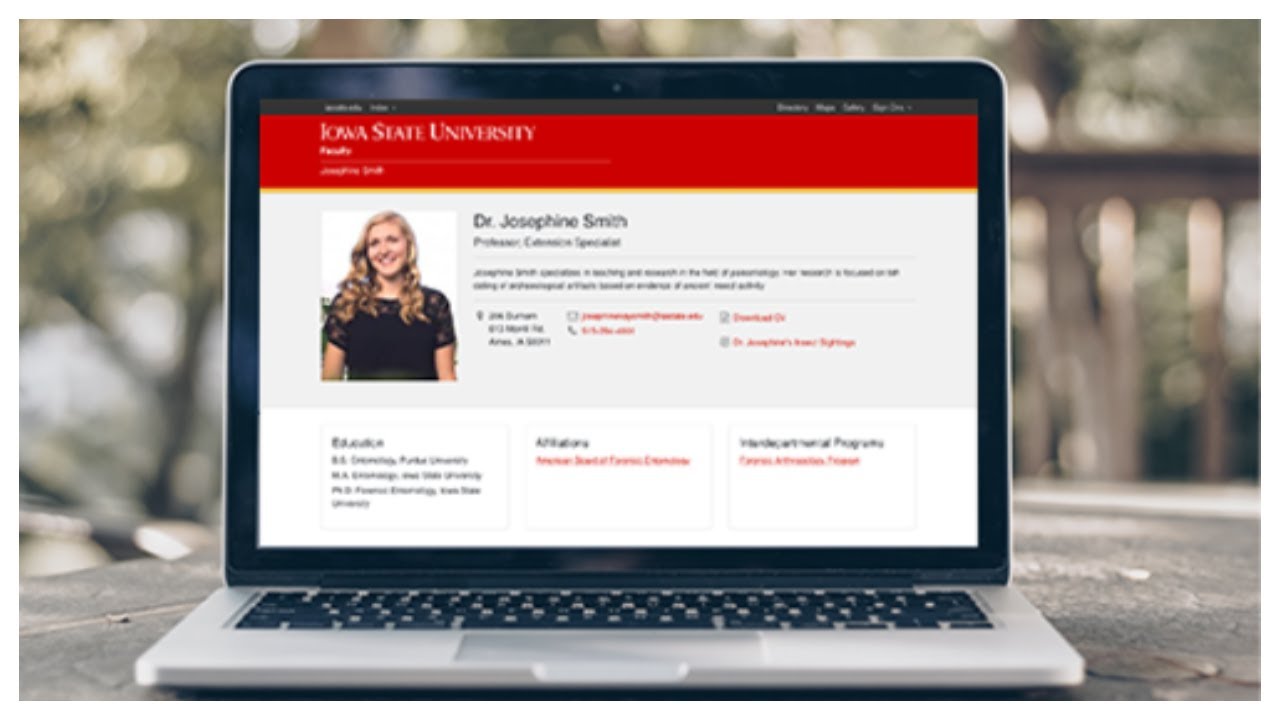 How to create your faculty website - Simple option