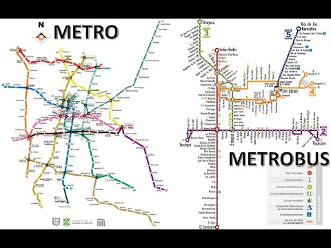 MAPA DEL METRO Y METROBUS CDMX 2022
