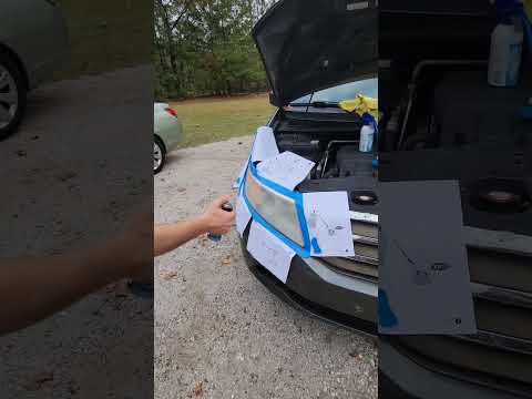 Meguiars headlight coating magic.