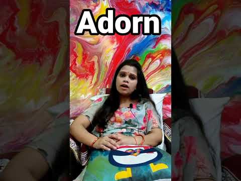 Adorn | Adorn meaning in hindi | Adorn means | #Adorn |#Adornmeans #shorts #english | #englishwiser