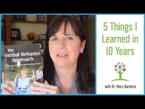 My Verbal Behavior Approach Book is 10 Years Old: 5 Things I Learned