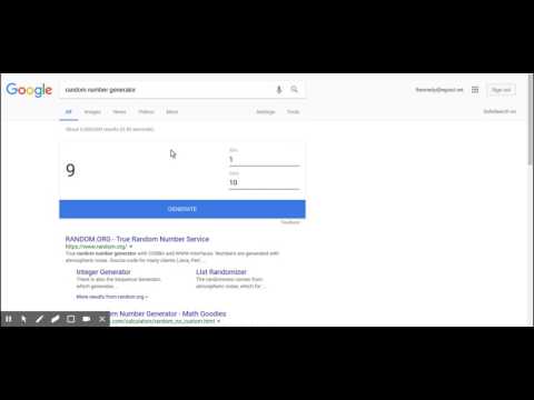 Google Random Number Generator