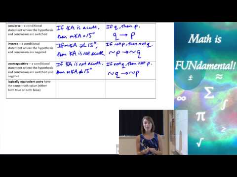 2.2 Geometry - Conditional Statements
