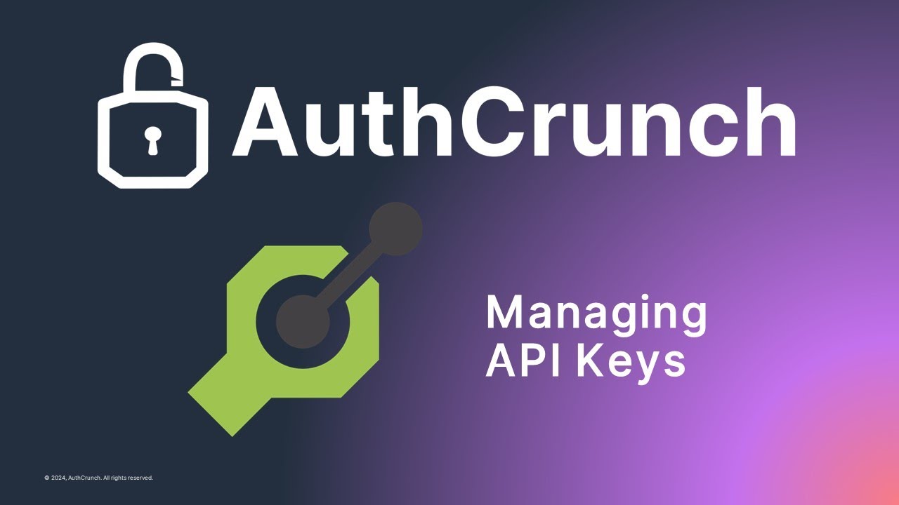 AuthCrunch Profile UI API Keys