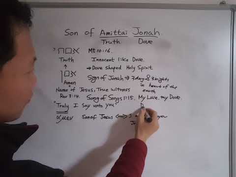 Son of Amittai(Truth), Jonah(Dove)
