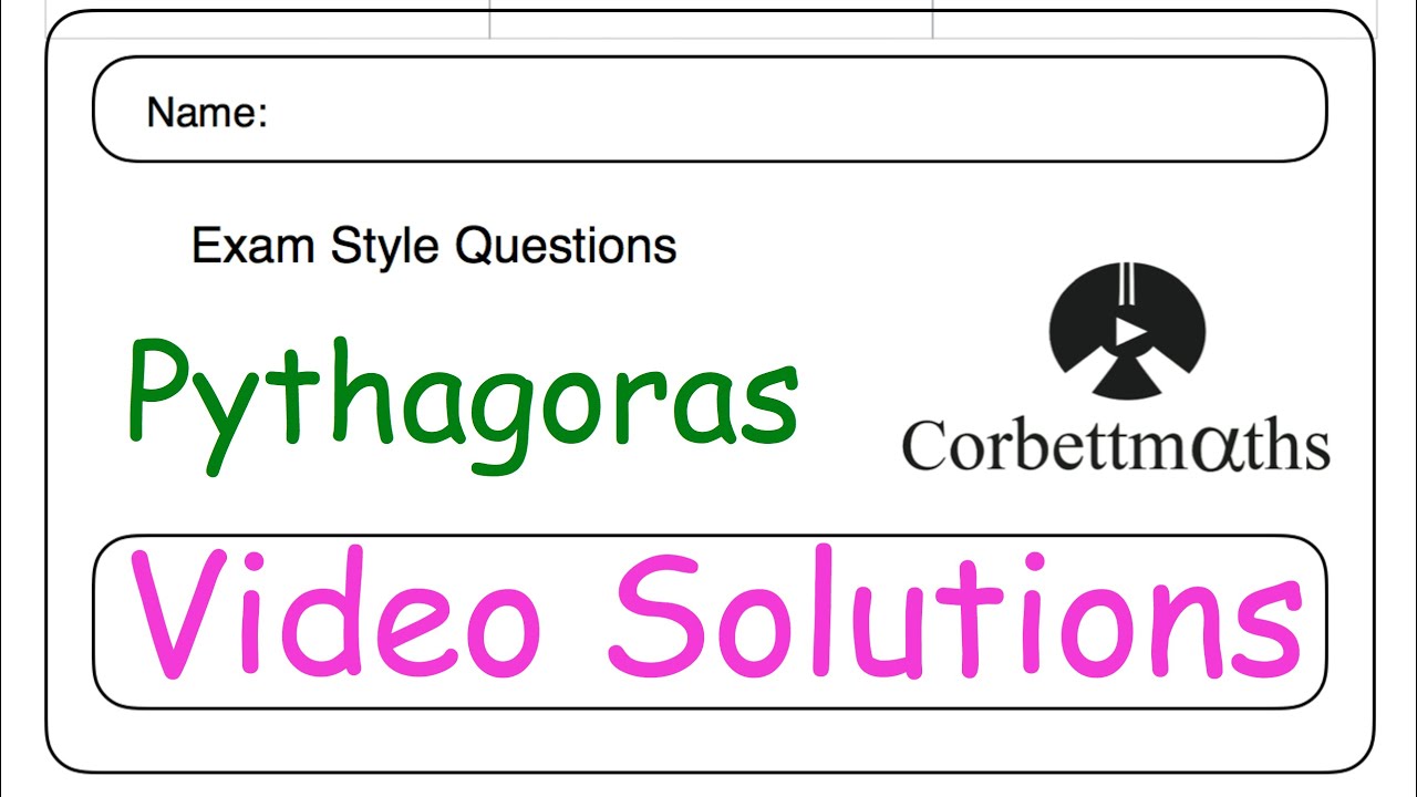 Pythagoras Answers - Corbettmaths