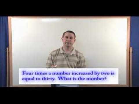 Algebra Word Problem Tutor - Number Problems