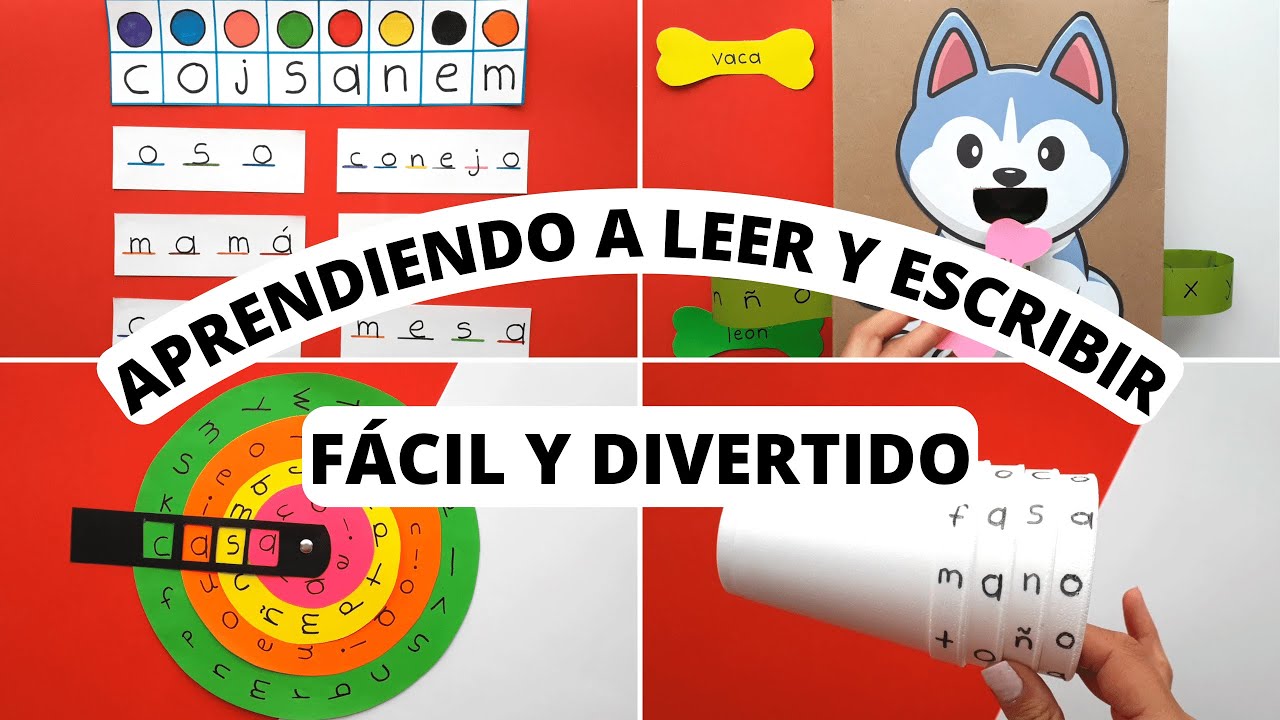 5 ACTIVIDADES DIVERTIDAS PARA ENSEÑAR A LEER Y ESCRIBIR FÁCIL | LECTOESCRITURA