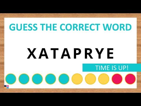 Guess the Correct Word! Unscramble in Record Time! 8 Letters | Agent Quiz