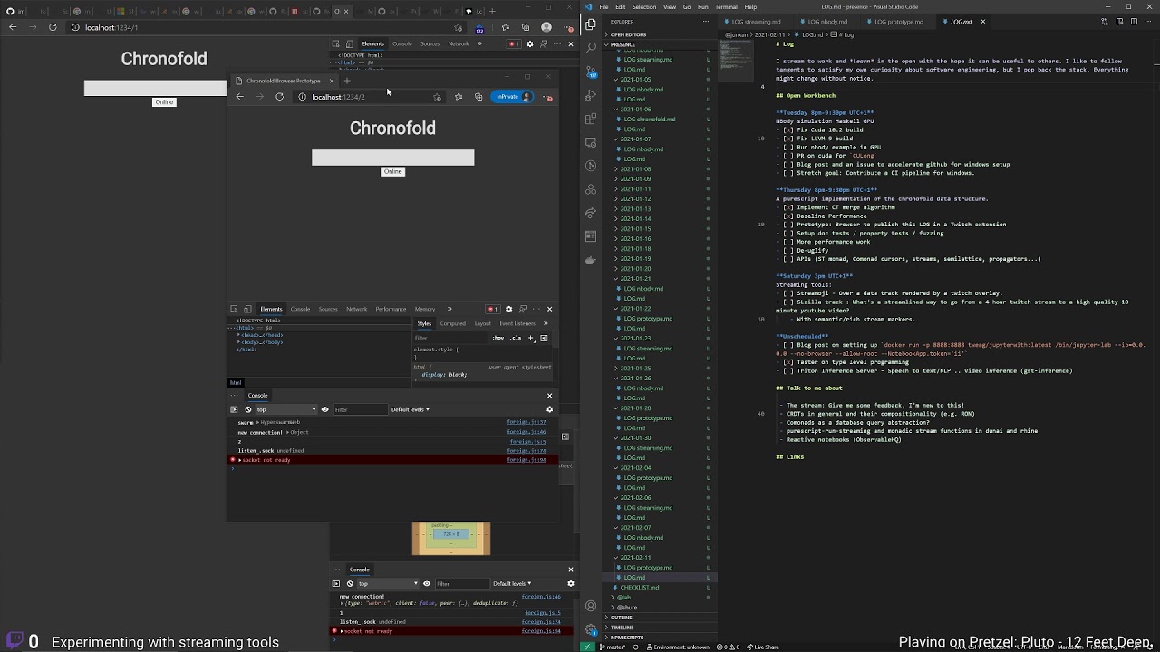 Purescript Collaborative Text Editing Prototype 9a