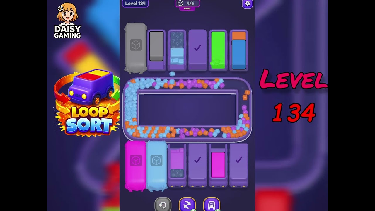 Loop Sort Level 134 Walkthrough