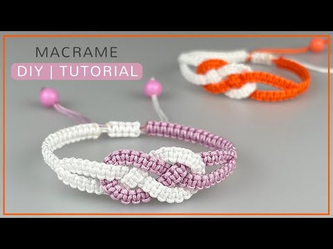 DIY Josephine Knot Bracelet tutorial | Iinfinity Macrame Bracelet with Square Knot for beginners
