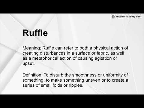 Ruffle Meaning