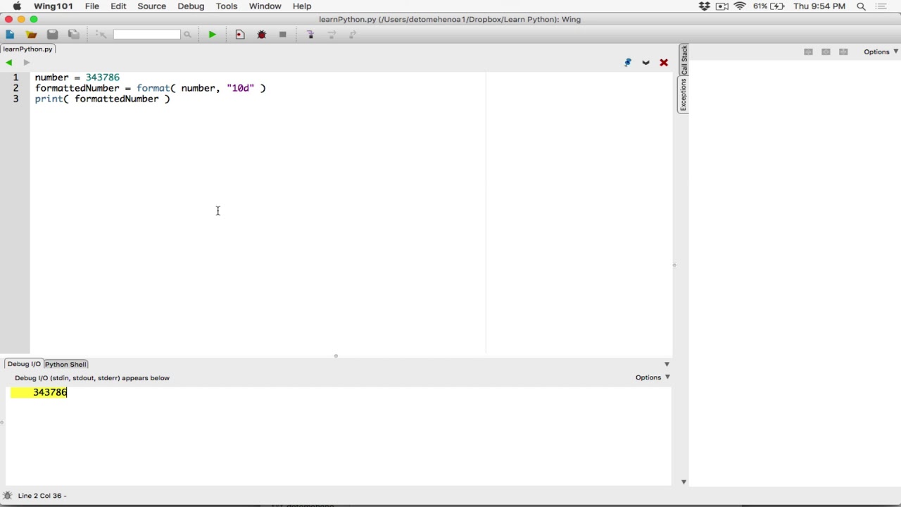 43. Formatting integers - Learn Python
