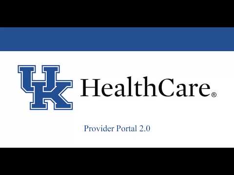 Provider Portal 2.0 Web-based Training