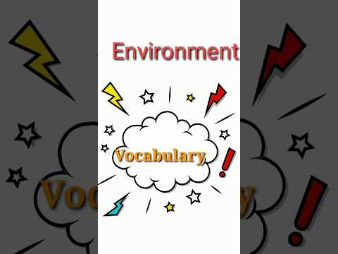 Vocabulary related to Environment🏡🌴|English Vocabulary #shorts #vocabulary
