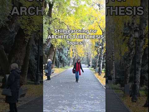 Architecture Thesis Topics | Part 1 #architecture #architectureeducation