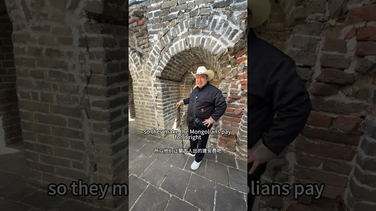 When you climb the Great Wall with a crazy person#trump #china #chinatravel #beijing #wall