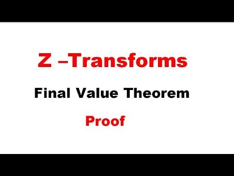 @btechmathshub7050 Z-Transforms-Final Value Theorem-Proof