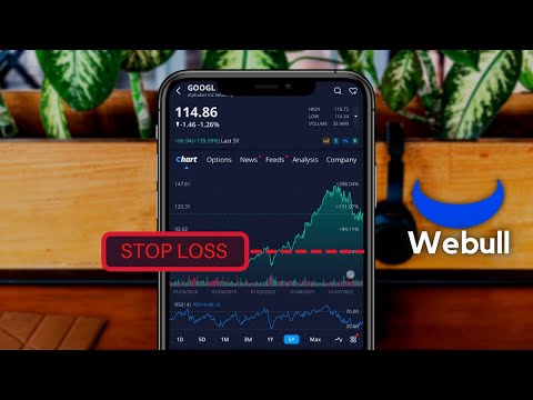How to Place Stops on Options in Webull Mobile App