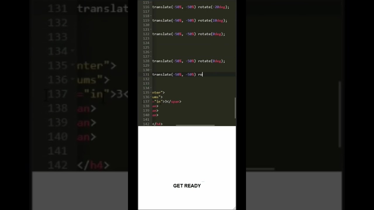Countdown Timer Animation | HTML CSS Javascript #shorts #htmlcssjavascripttutorial