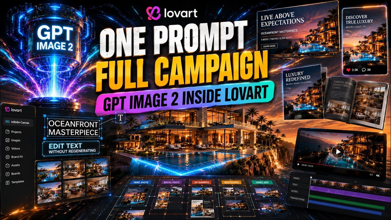 I Built a Luxury Real Estate Campaign With GPT Image 2 in Lovart