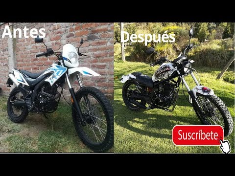 Modificación de Motocicleta tipo Cross a Chopper