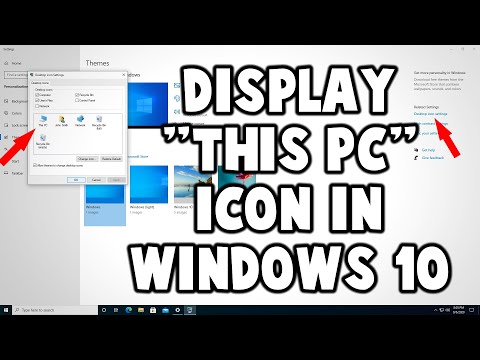 How to Display the "This PC" (My Computer) Icon on the Desktop in Windows 7, 8, or 10