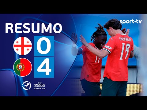 Resumo: Geórgia 0-4 Portugal - EURO Sub-21 | sport tv