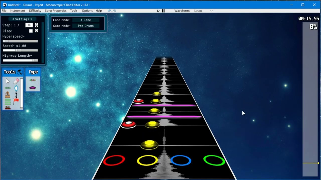 Creating MIDI from Drum Audio Using Moonscraper | Quick Tutorial
